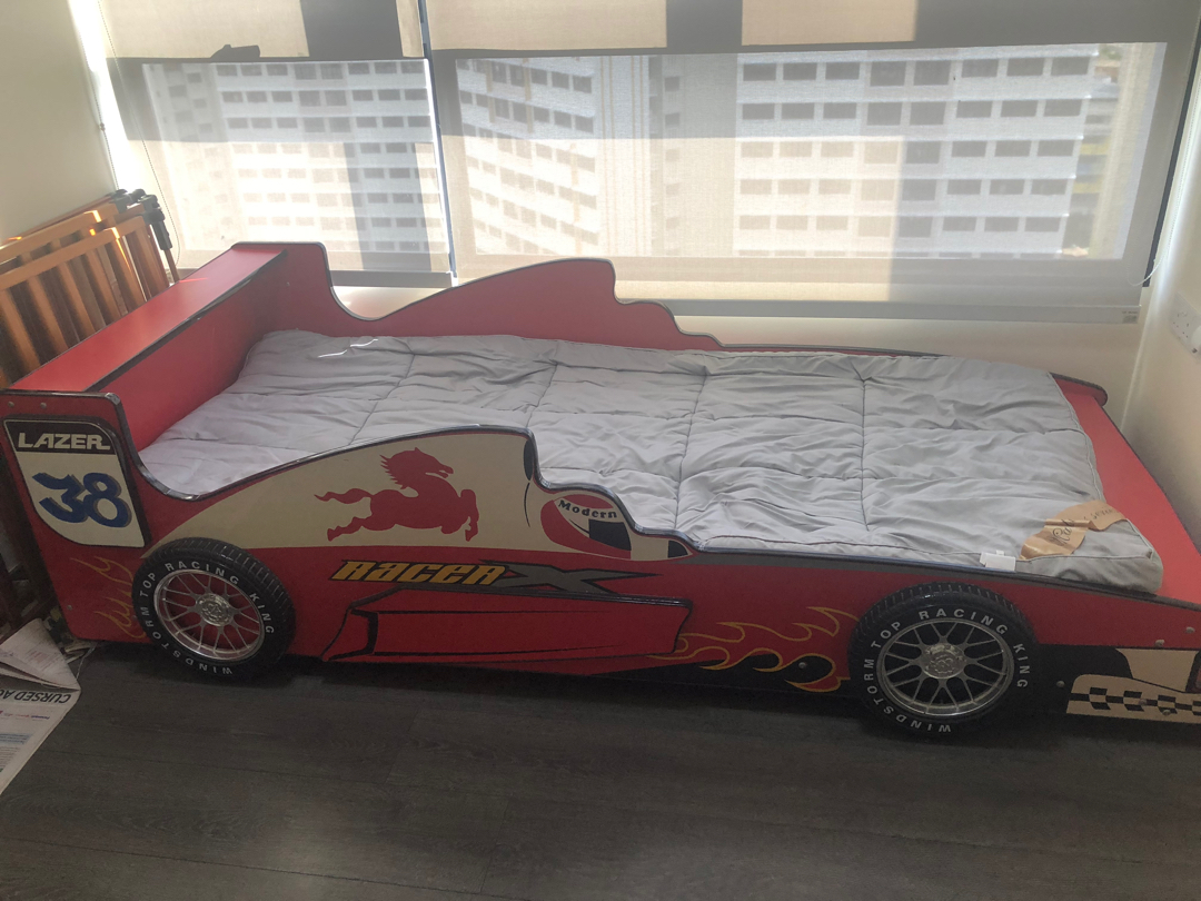 Children Race Car Bed, Babies & Kids, Baby Nursery & Kids Furniture ...