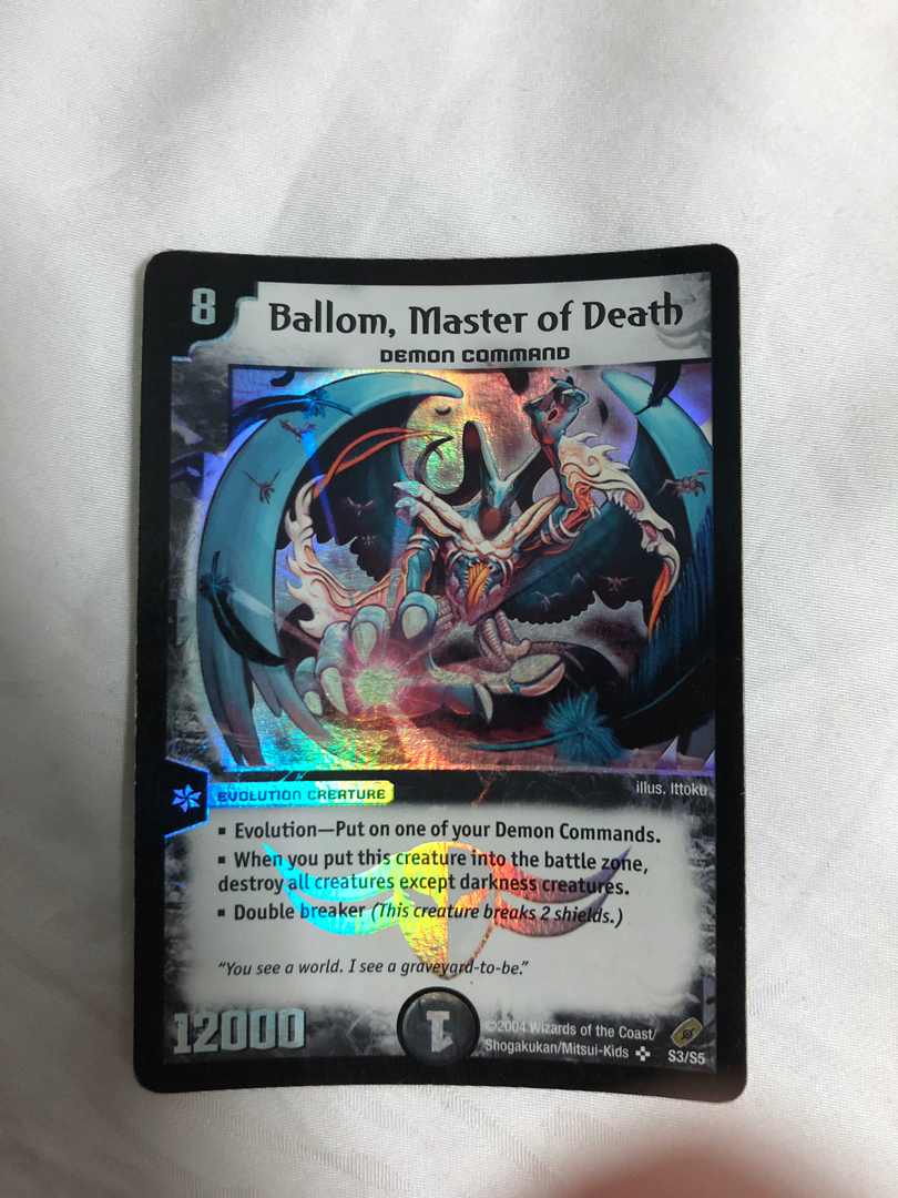 Duelmasters Ballom Master of Death, Hobbies & Toys, Toys & Games on Carousell
