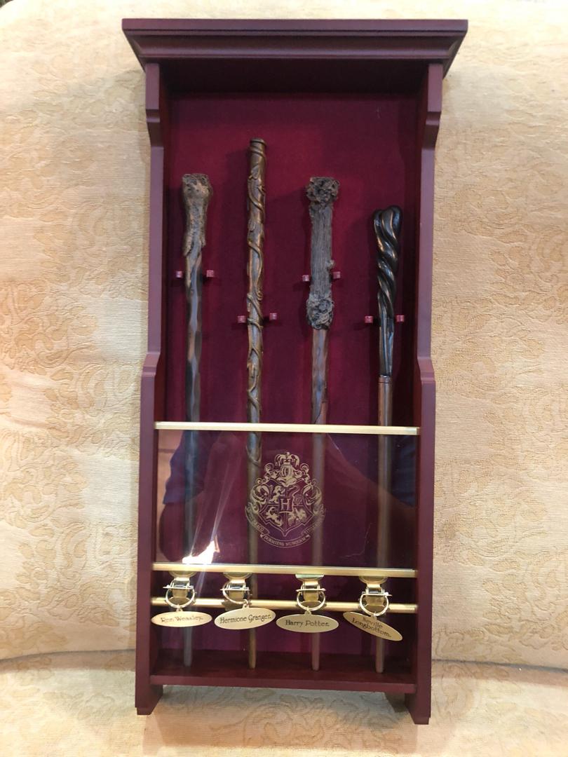 Harry potter complete set 1:1 replica with display rack & gold name ...