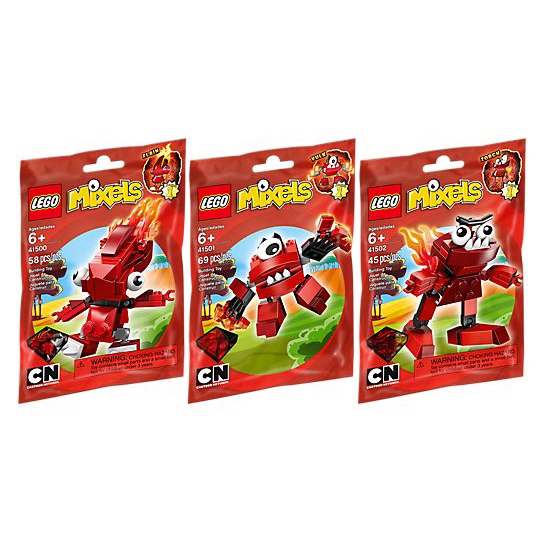 Lego Mixels Series 1 Red Pack, Hobbies & Toys, Toys & Games on Carousell