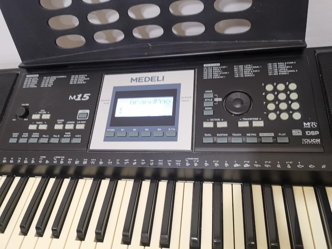 Medeli M15 keyboard, Hobbies & Toys, Music & Media, Musical Instruments ...