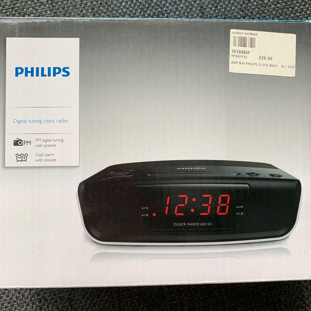 Philips Radio Alarm Clock, Furniture & Home Living, Home Decor, Clocks ...