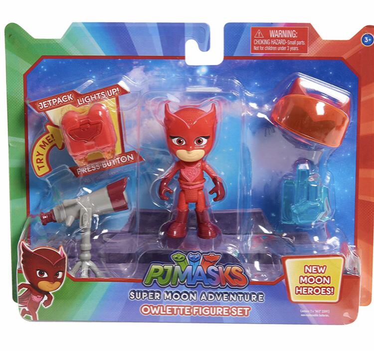 PJ Masks Super Moon Adventure 3-Pack Collection- Catboy, Owlette and ...
