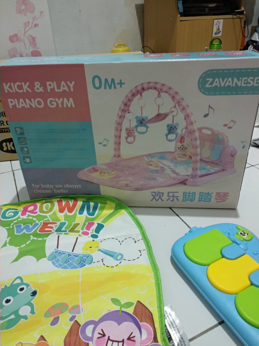 Playmat, baby mat, play gym bayi, piano musical merk zavanese, Bayi ...