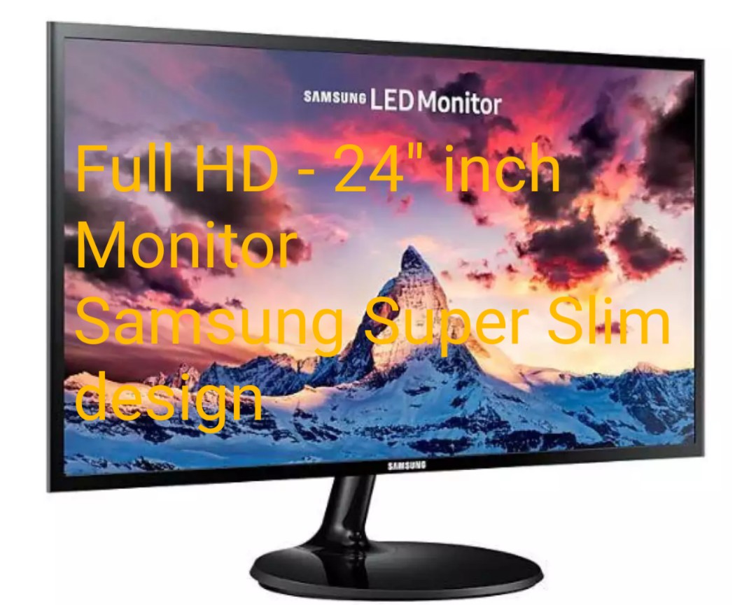 Samsung 24" LED LS24F350 Monitor Samsung 24 inch monitor Full HD ...