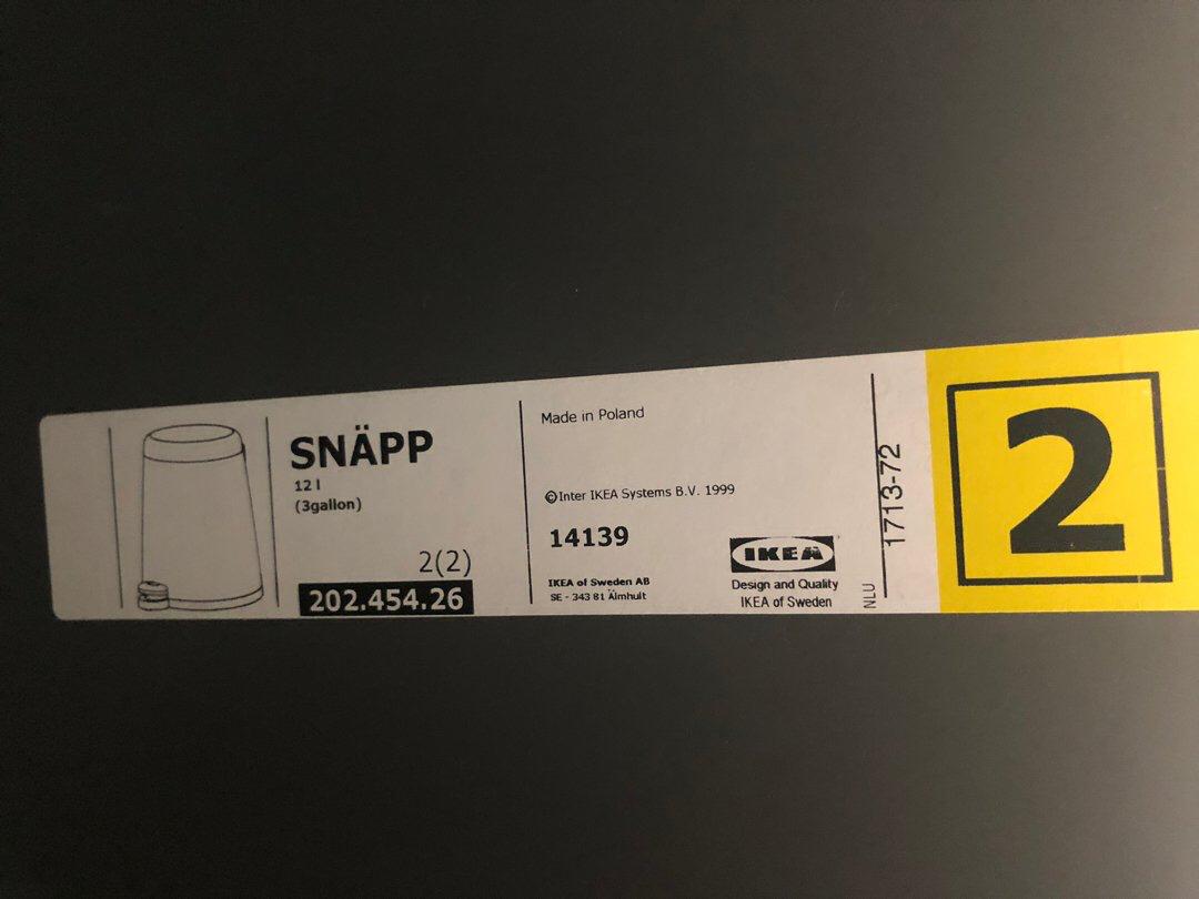 Snapp pedestal bin, Furniture & Home Living, Cleaning & Homecare ...