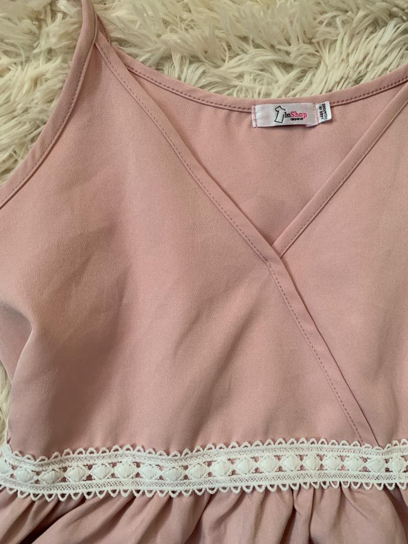 Sweet Pink Top, Women's Fashion, Tops, Sleeveless on Carousell