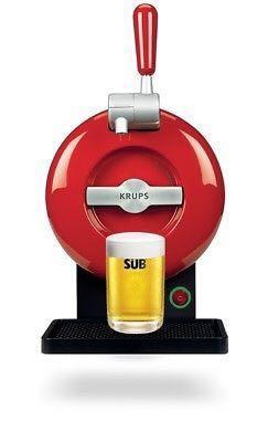 THE SUB Draught Beer Tap for Home by Krups, Rouge Edition, TV & Home ...