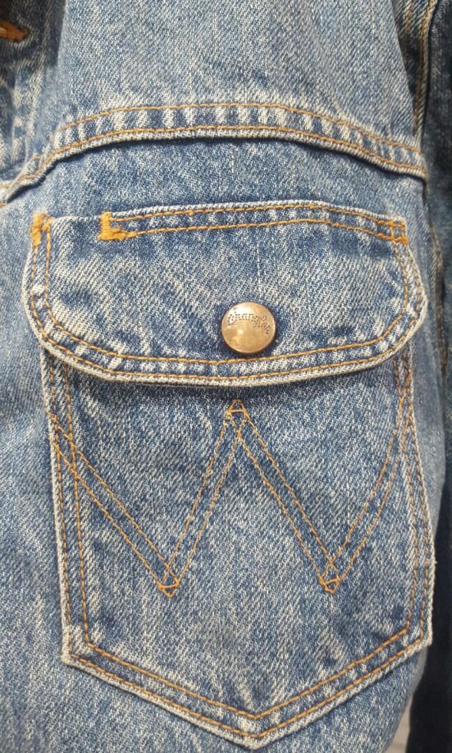 Vintage wrangler blue bell denim jacket, Fesyen Pria, Pakaian , Atasan ...