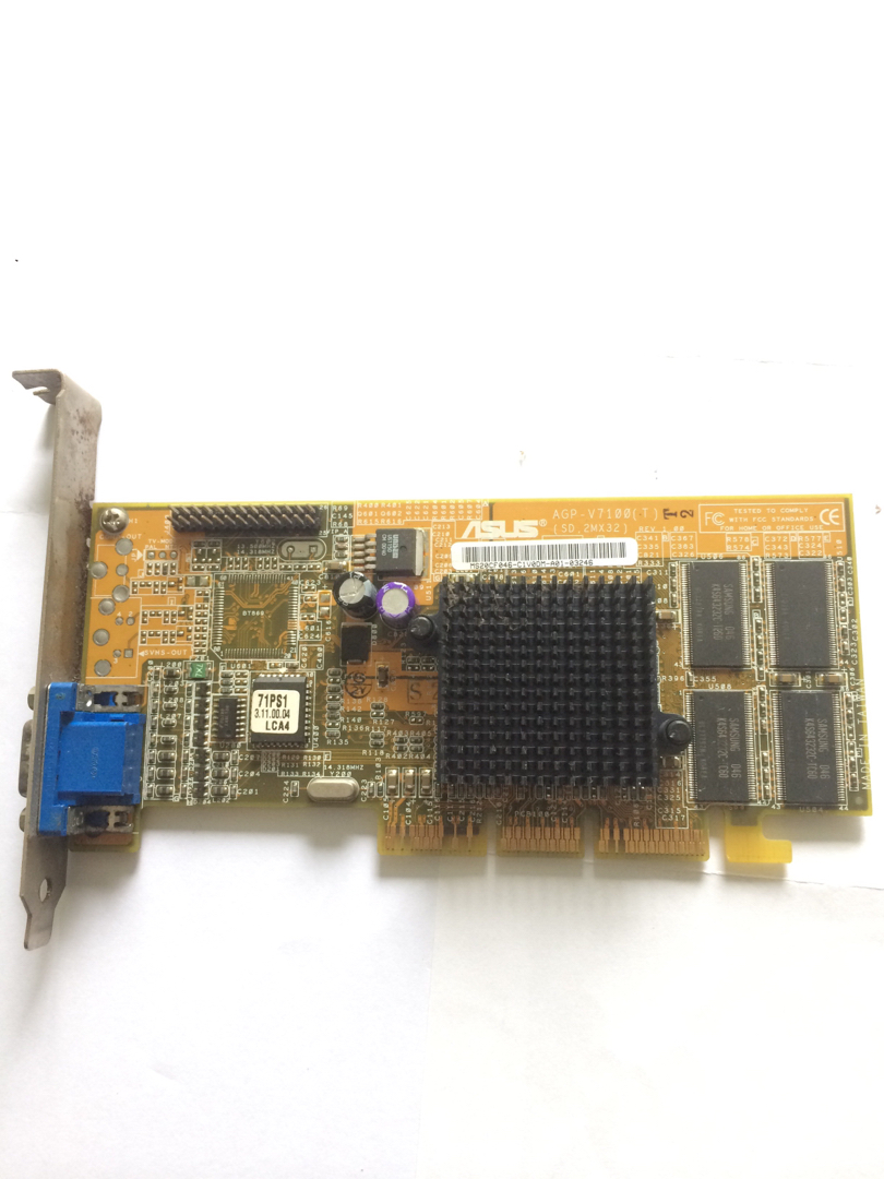 Asus GPU Graphics Card AGP-VT100, Electronics, Computer Parts ...