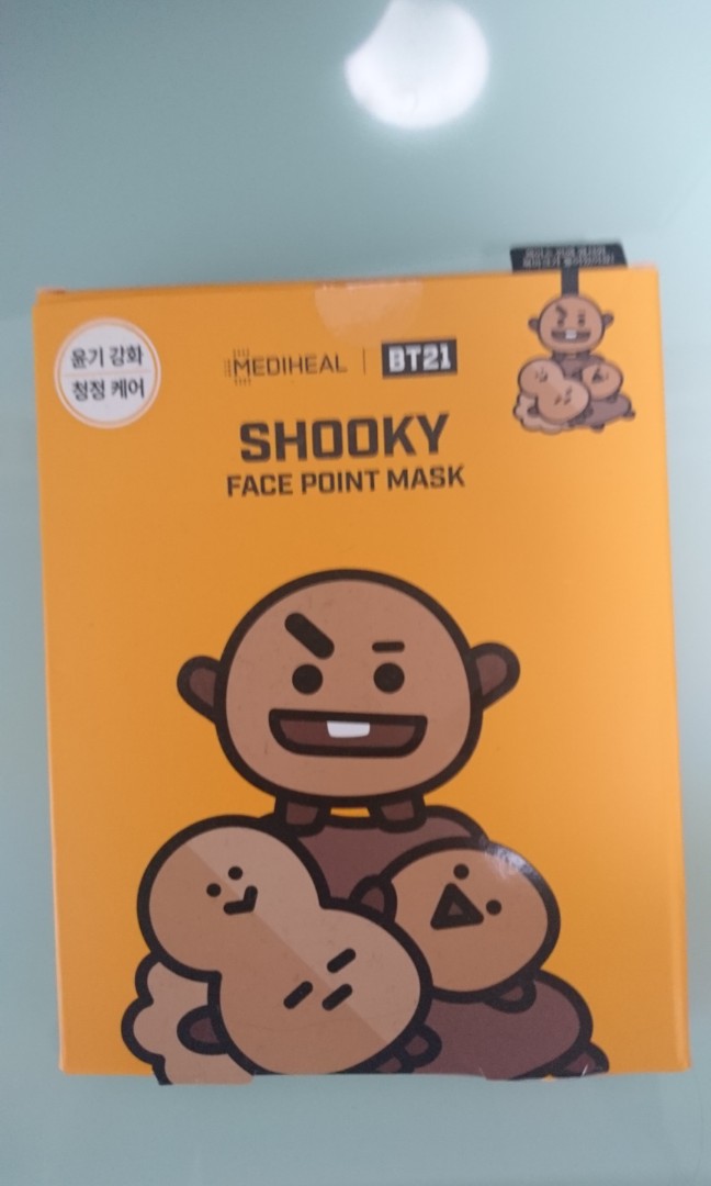 BT21 Shooky Point Face Mask, Entertainment, K-Wave on Carousell