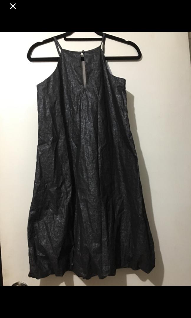 Designed by Celine Lopez Shiny Silver Dress, Women's Fashion, Dresses ...