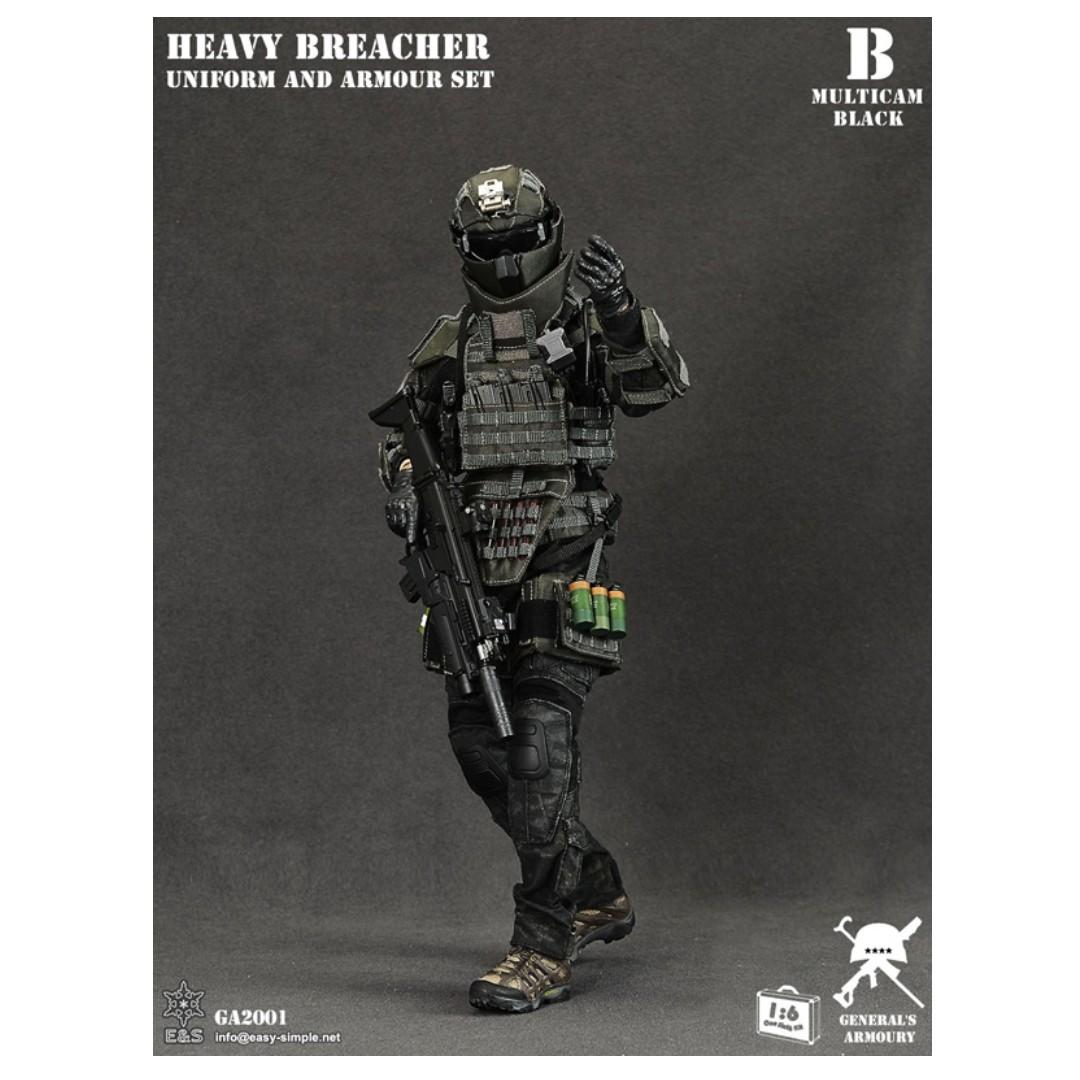 GA2001-B - "Heavy Breacher" Uniform and Armour Set (Multicam Black ...