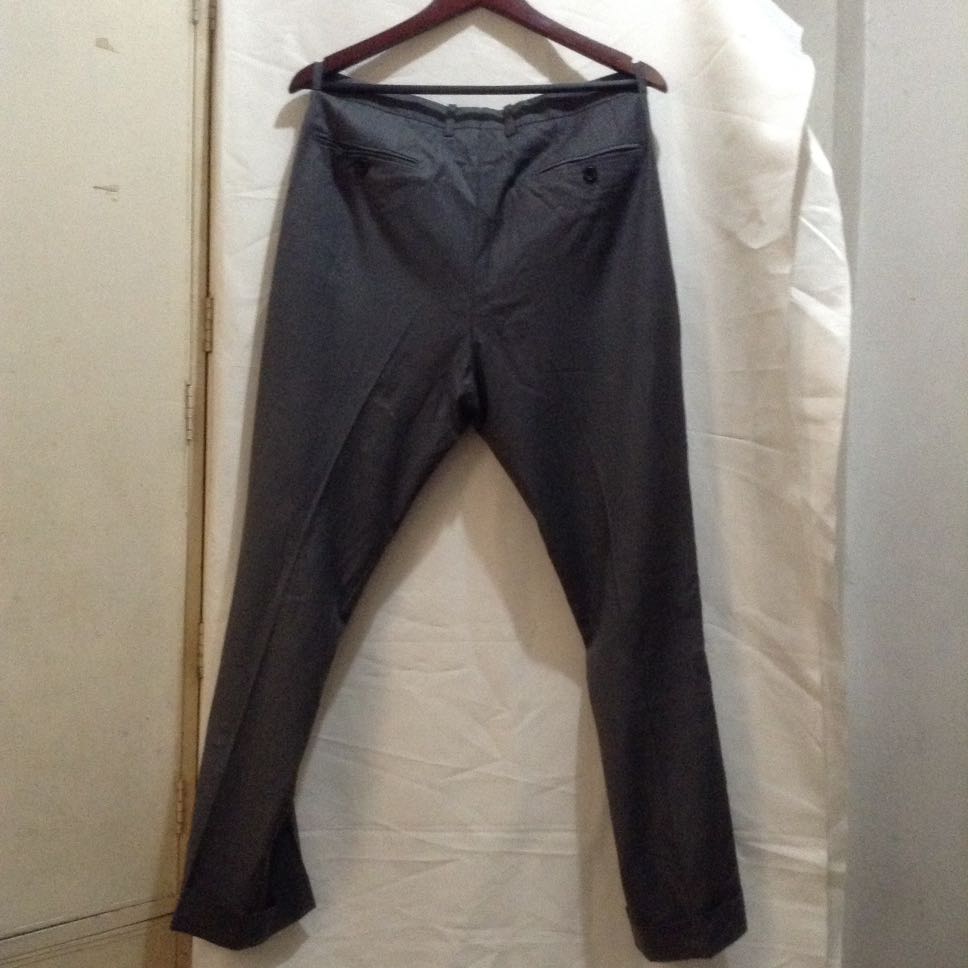 Grey slim slacks, Women's Fashion, Bottoms, Other Bottoms on Carousell
