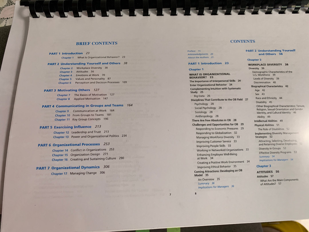 MNO1706 NUS Organizational Behaviour Textbook, Hobbies & Toys, Books & Magazines, Textbooks on ...