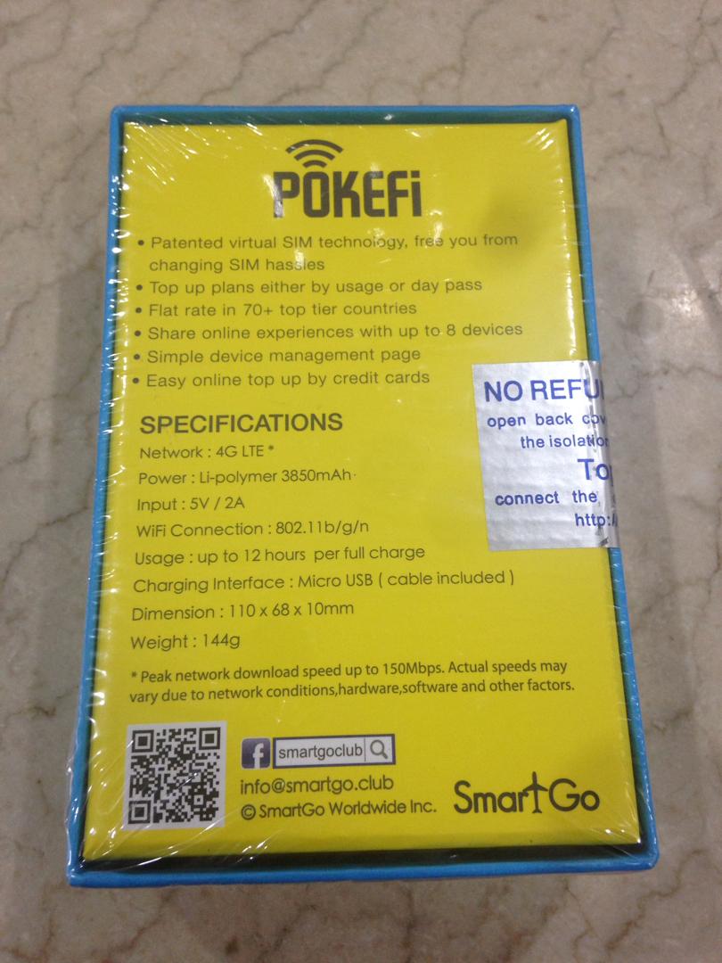 POKEFi 4G LTE (Pocket Wifi), Computers & Tech, Parts & Accessories ...