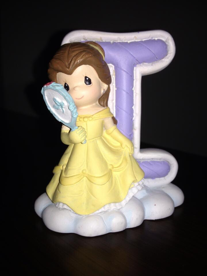 Precious Moments Figurine Disney Showcase Collection Alphabet Letter I Belle Display Toy Figure ...