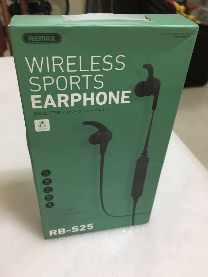 REMAX RB-S25 Wireless Bluetooth Earphones, Audio, Earphones on Carousell