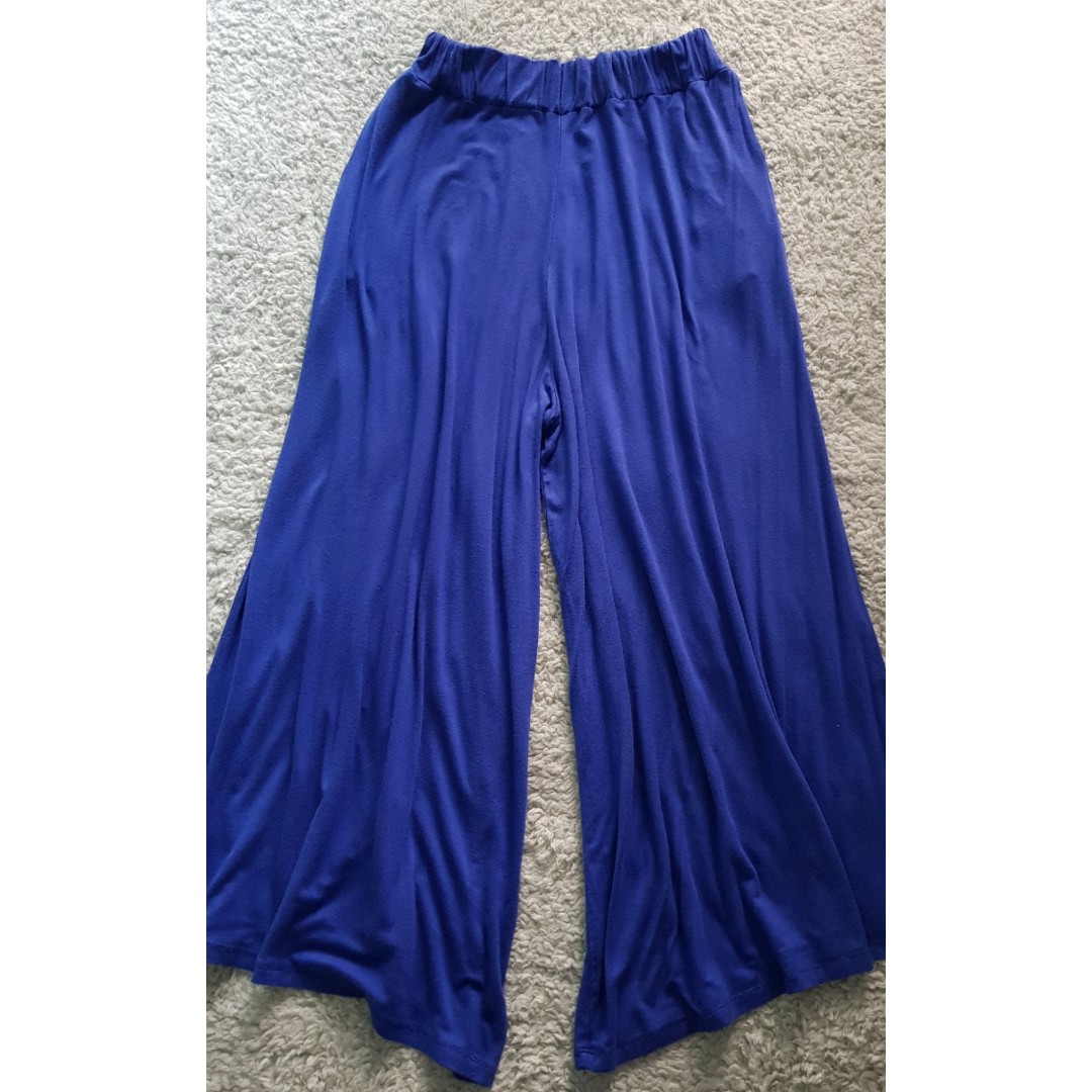 Royal Blue Palazzo Pants, Women's Fashion, Bottoms, Other Bottoms on ...