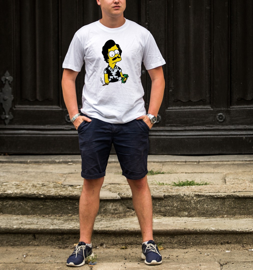 Simpson Bart, Men's Fashion, Tops & Sets, Formal Shirts on Carousell