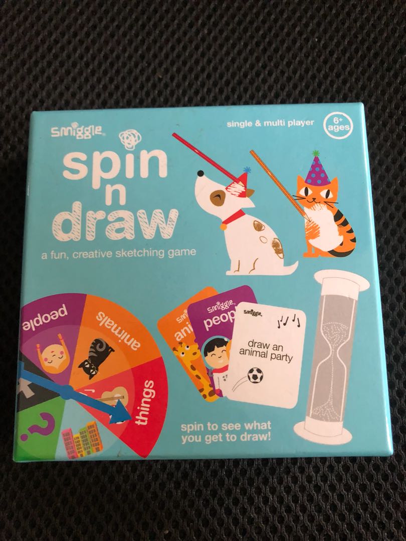 Smiggle Spin n Draw Game, Hobbies & Toys, Toys & Games on Carousell