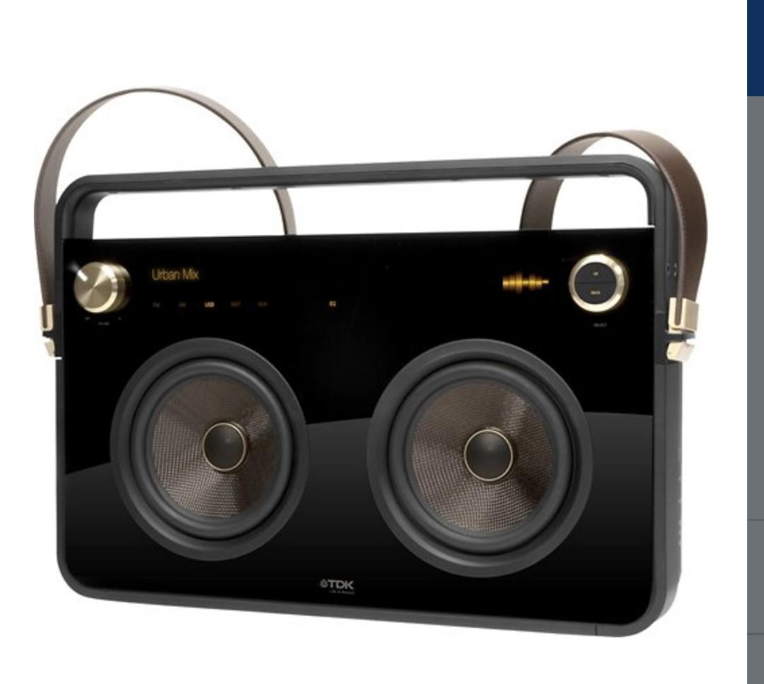 TDK original 2 speaker Boombox. Well-maintained., Audio, Soundbars ...