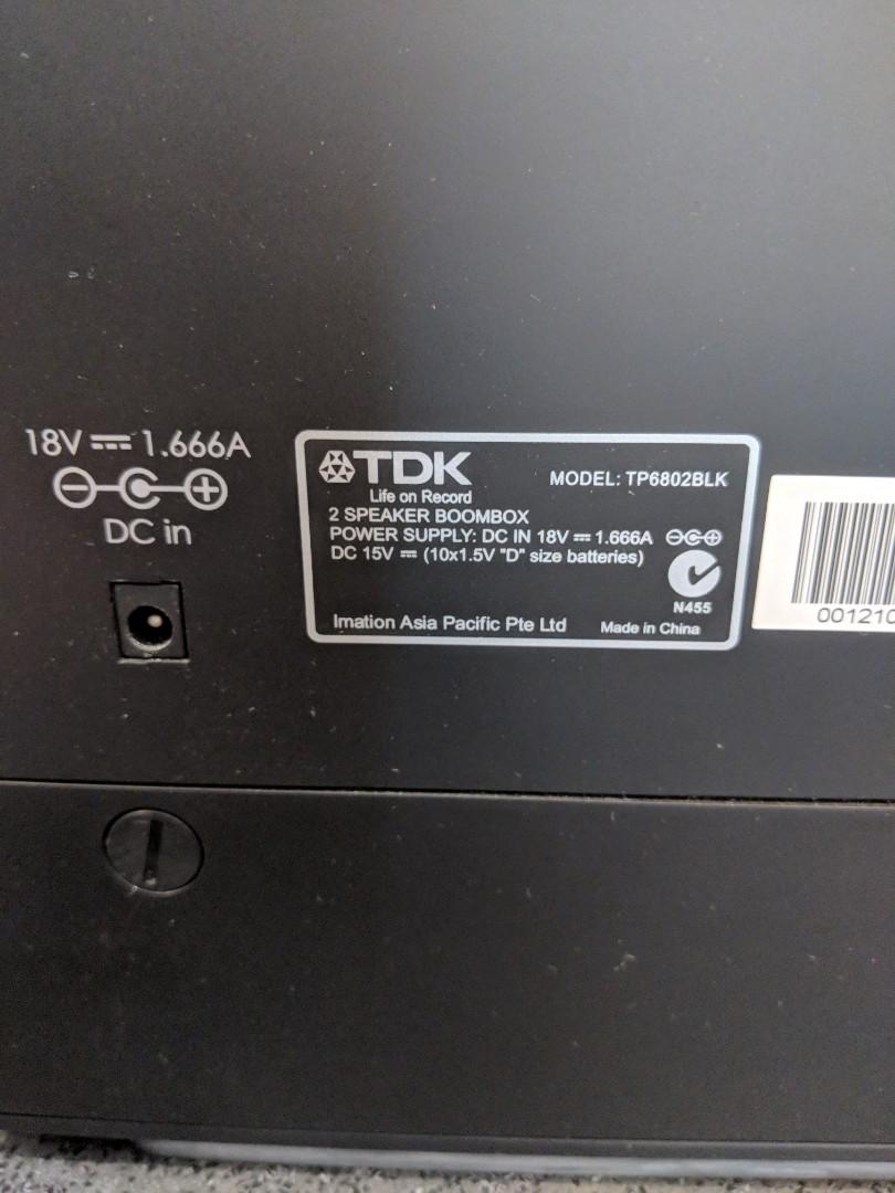 TDK original 2 speaker Boombox. Well-maintained., Audio, Soundbars ...