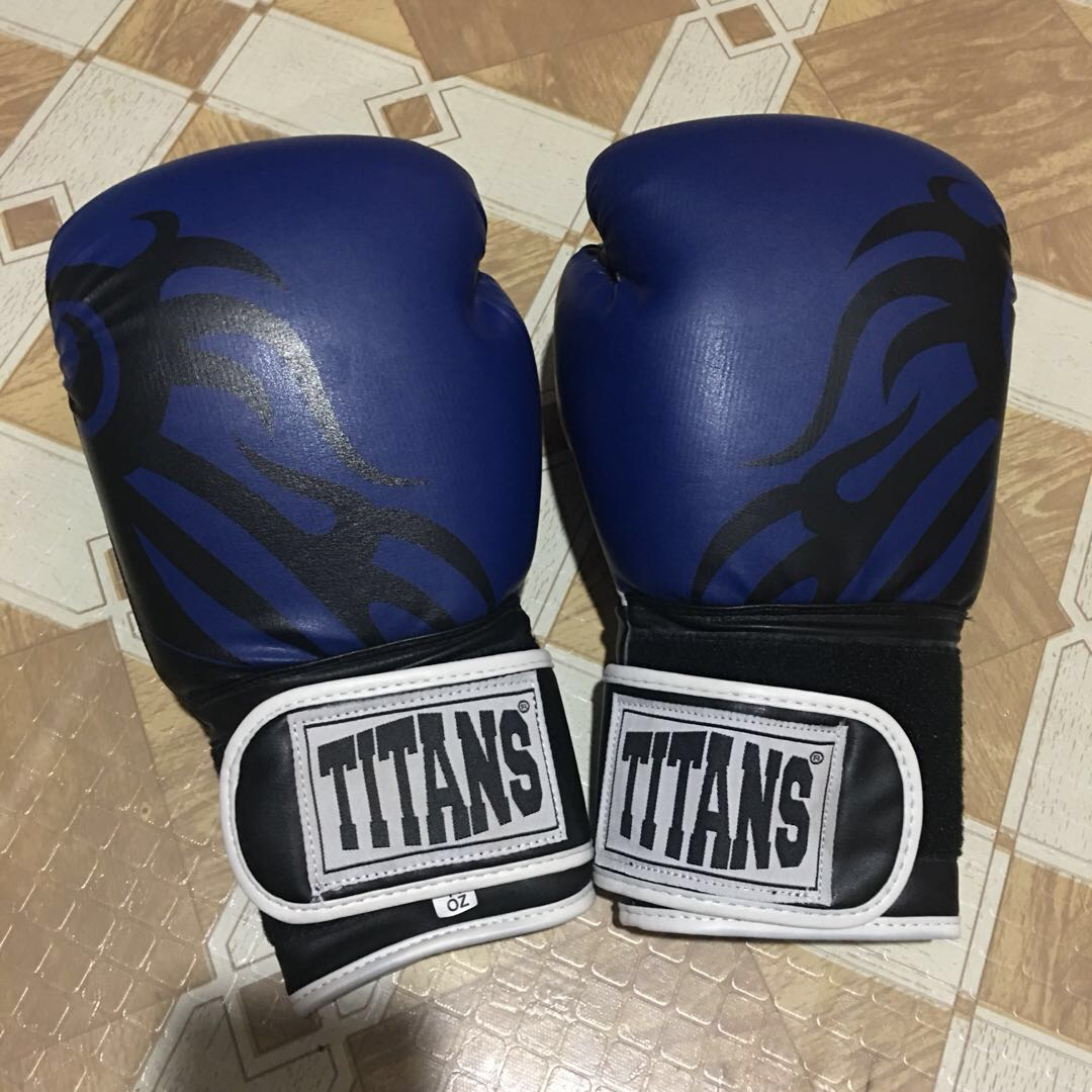 Titans Boxing Gloves Tribal Edition Size 14, Sports Equipment, Other ...