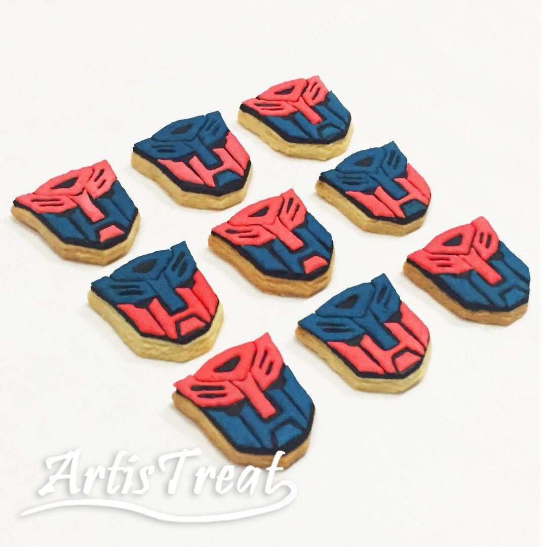 Transformers Themed Sugar Cookies (Optimus Prime), Food & Drinks ...