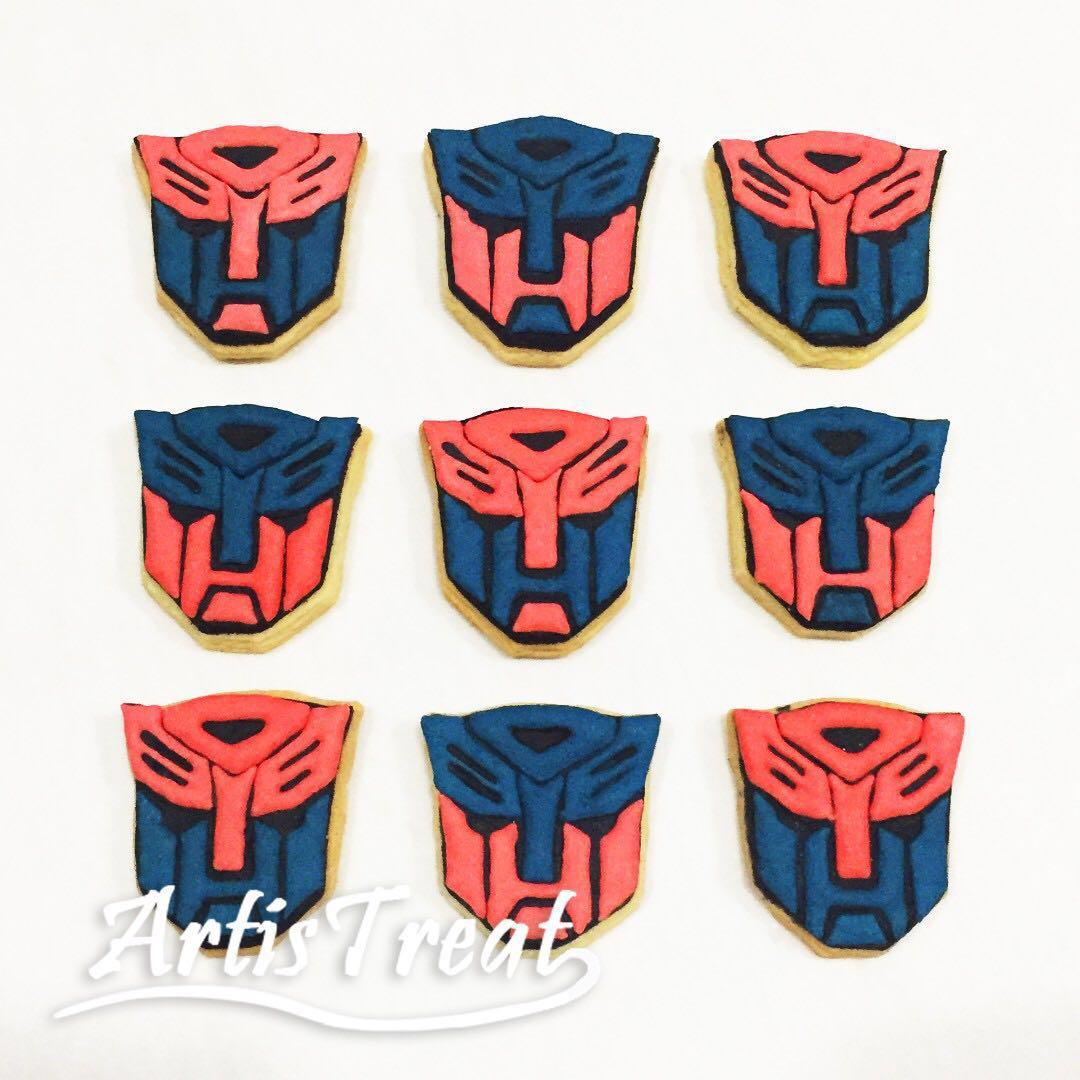 Transformers Themed Sugar Cookies (Optimus Prime), Food & Drinks ...