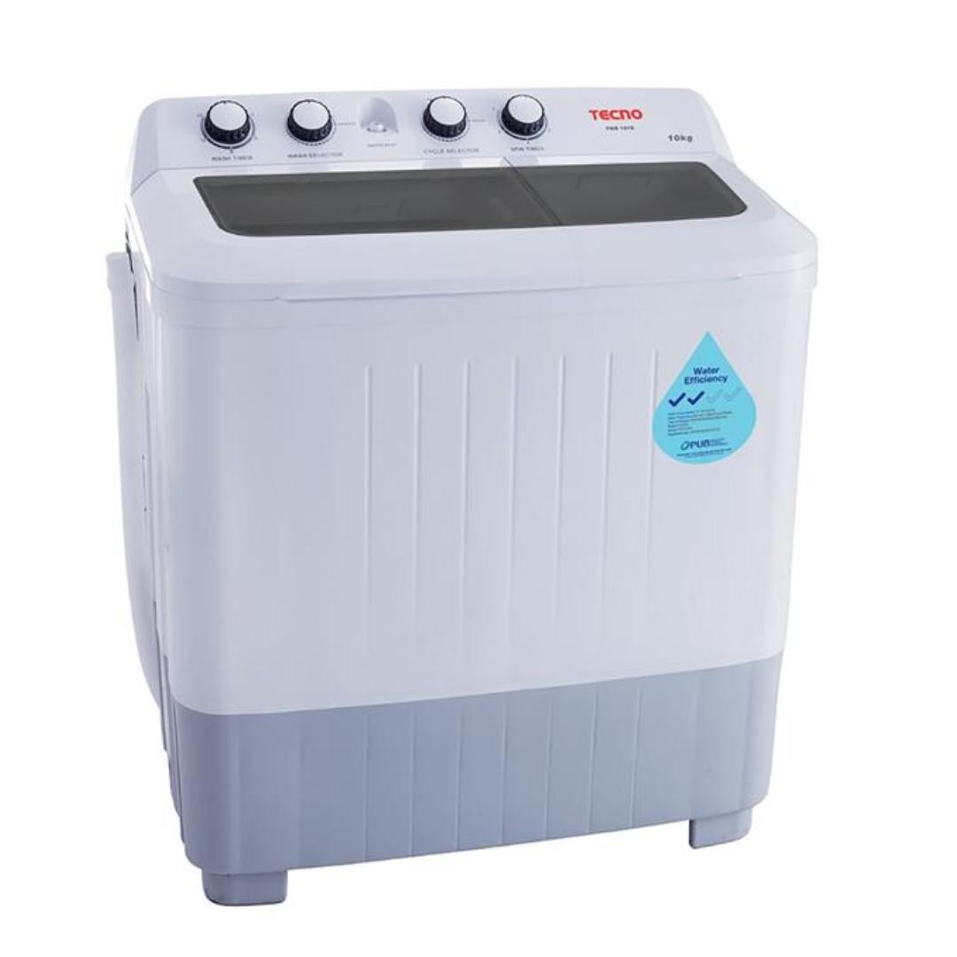 TWS 1010 TECNO 10.0Kg Semi-Automatic Washer, TV & Home Appliances ...