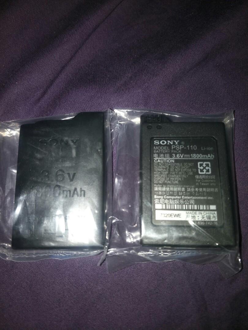 1800mAh 3.6V Rechargeable Battery Pack for Sony PSP 1000 PSP-110 ...