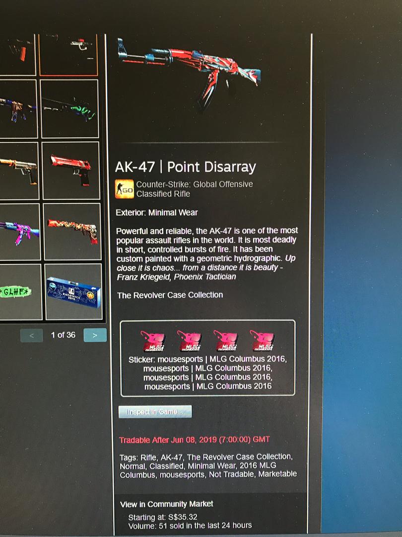 CSGO - AK-47 | Point Disarray MW, Video Gaming, Gaming Accessories ...