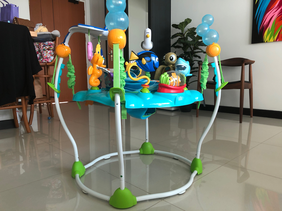 Disney Baby Finding Nemo Sea of Activities Jumper, Babies & Kids, Toys ...