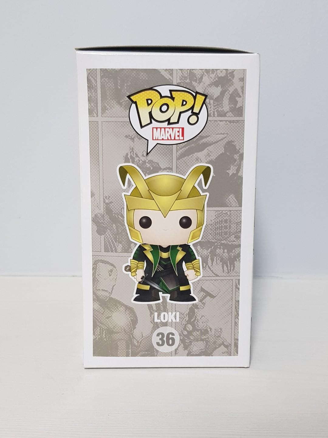 Funko Pop! Marvel Thor The Dark World: Loki (Gold Helmet) #36, Hobbies ...