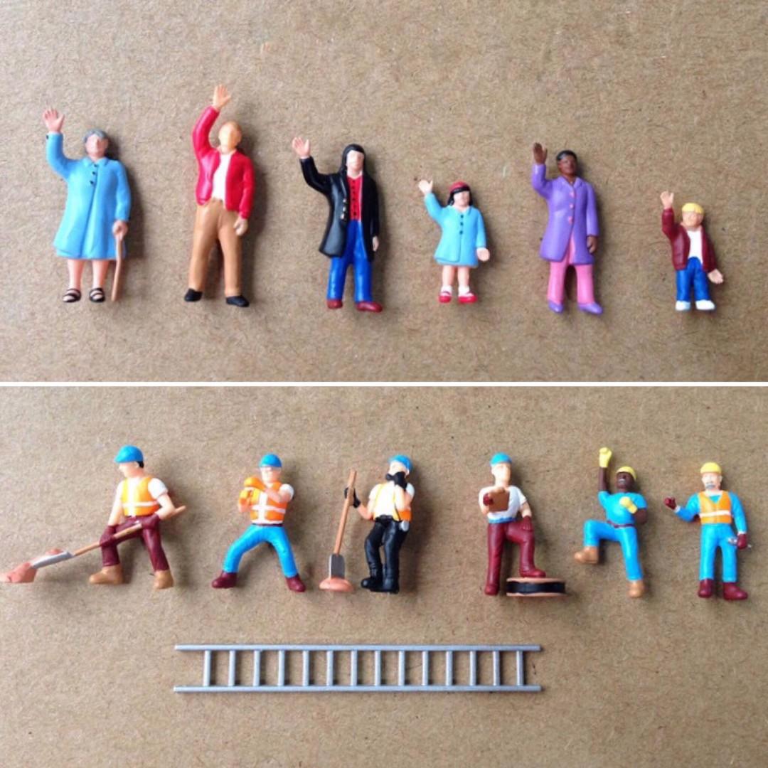 Human Figurines: HO Scale Miniature| Photography| Miniature Human ...