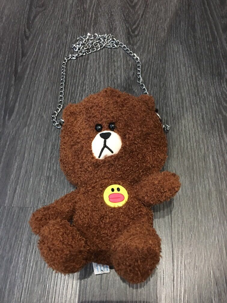 Line Bear Sling Bag, Hobbies & Toys, Toys & Games on Carousell