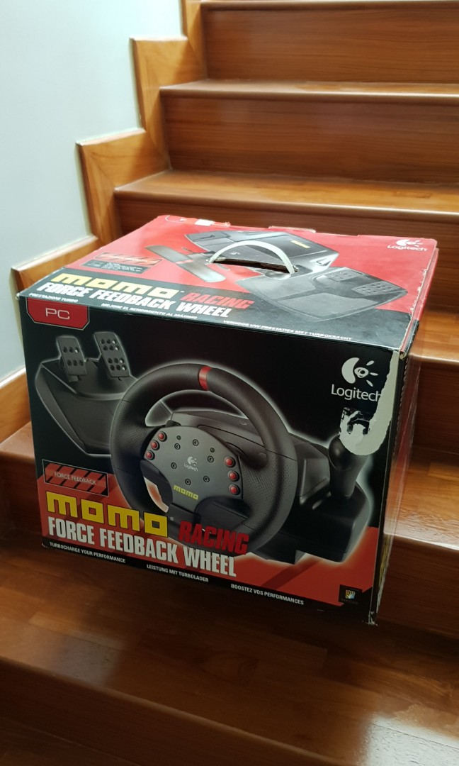 Logitech MOMO Steering Wheel (PC only), Video Gaming, Video Game ...