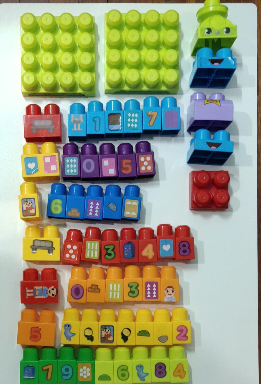 Train Set + Mega Block Scooping Wagon, Hobbies & Toys, Toys & Games on ...
