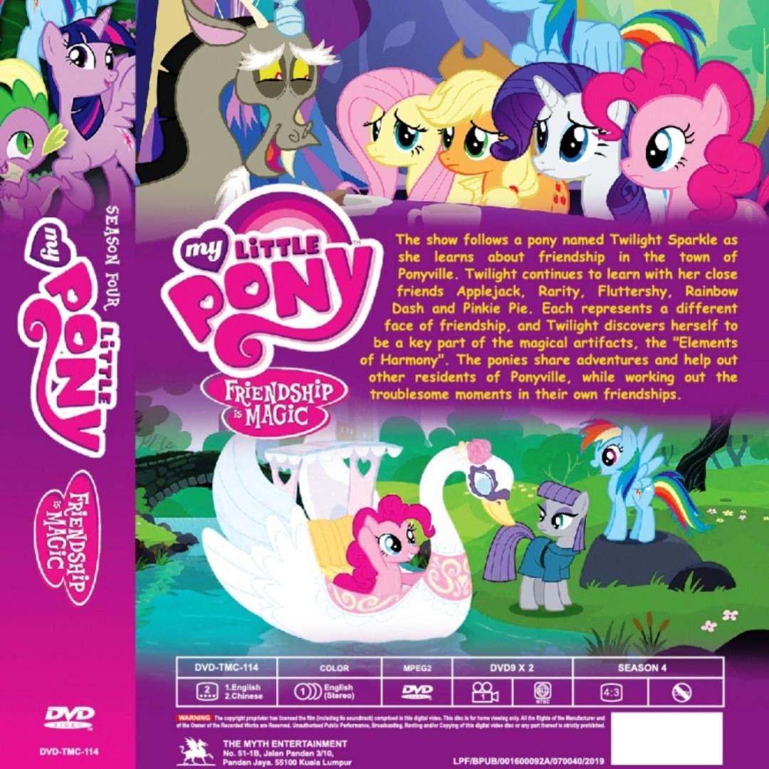 My Little Pony Friendship Is Magic Season 4 DVD, Hobbies & Toys, Music ...