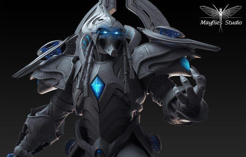 [PO] Starcraft Statue Protoss Artanis, Hobbies & Toys, Toys & Games on ...