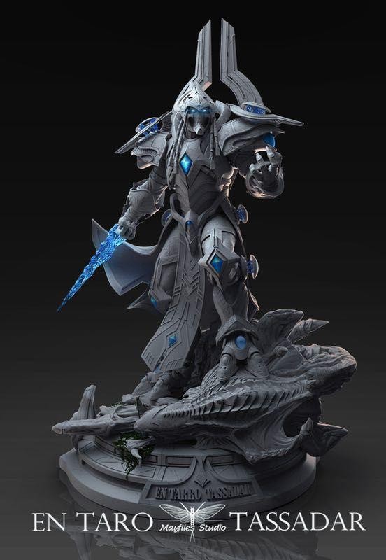 [PO] Starcraft Statue Protoss Artanis, Hobbies & Toys, Toys & Games on ...