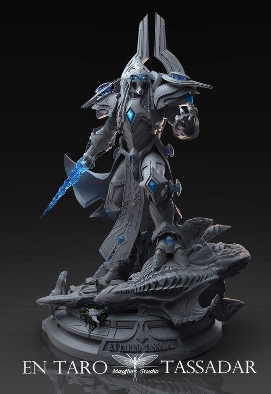 [PO] Starcraft Statue Protoss Artanis, Hobbies & Toys, Toys & Games on ...