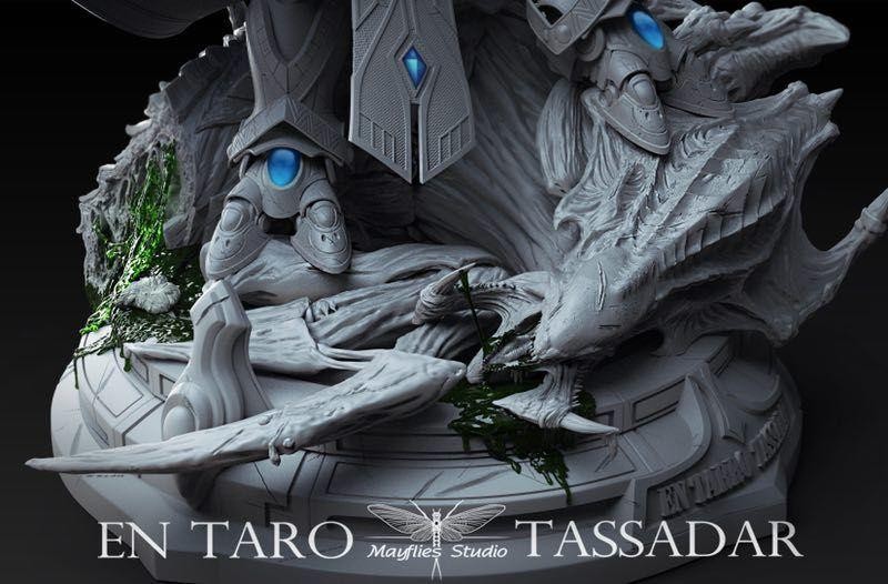 [PO] Starcraft Statue Protoss Artanis, Hobbies & Toys, Toys & Games on ...