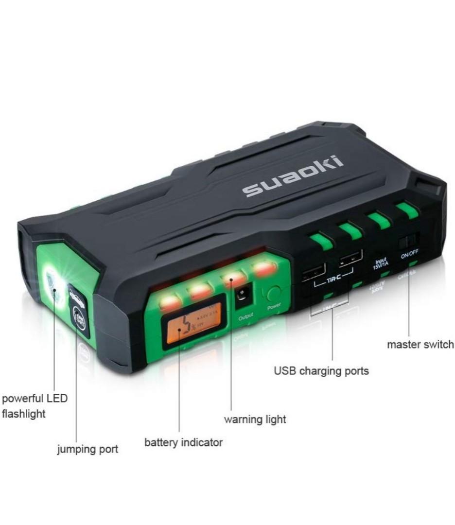 Suaoki G7 Plus Jump Starter, Car Accessories, Accessories on Carousell