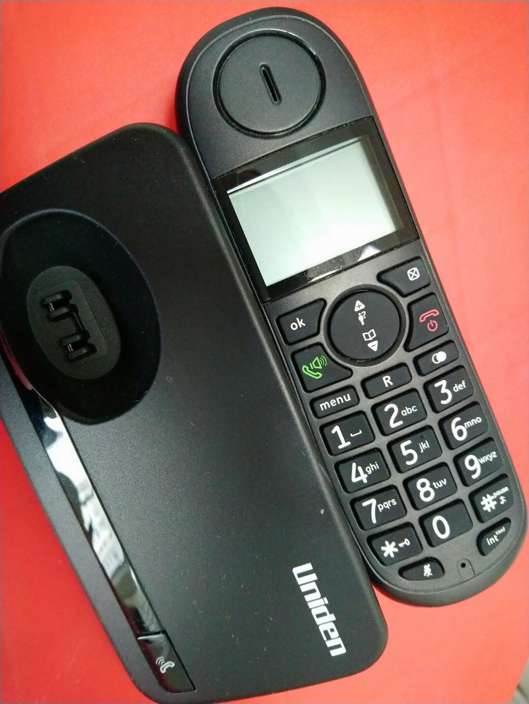 Uniden cordless phone AT4102 Black cordless phone, Mobile Phones ...