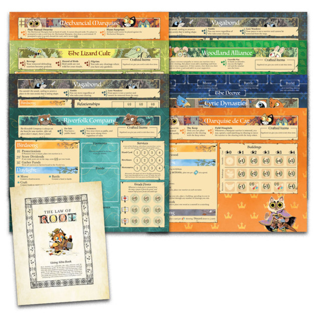 Updated Root boards & rules for 1st & 2nd printing preorder, Hobbies ...