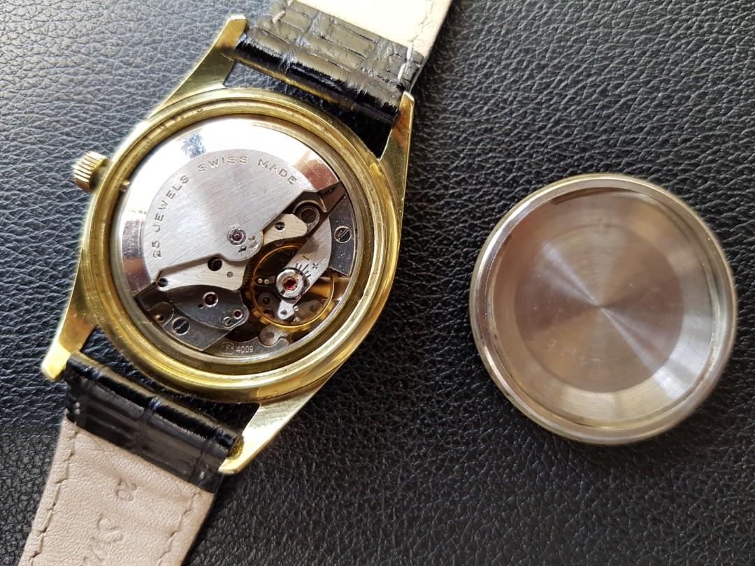 Vintage Bucherer rotomatic incabloc gents watch, Luxury, Watches on Carousell