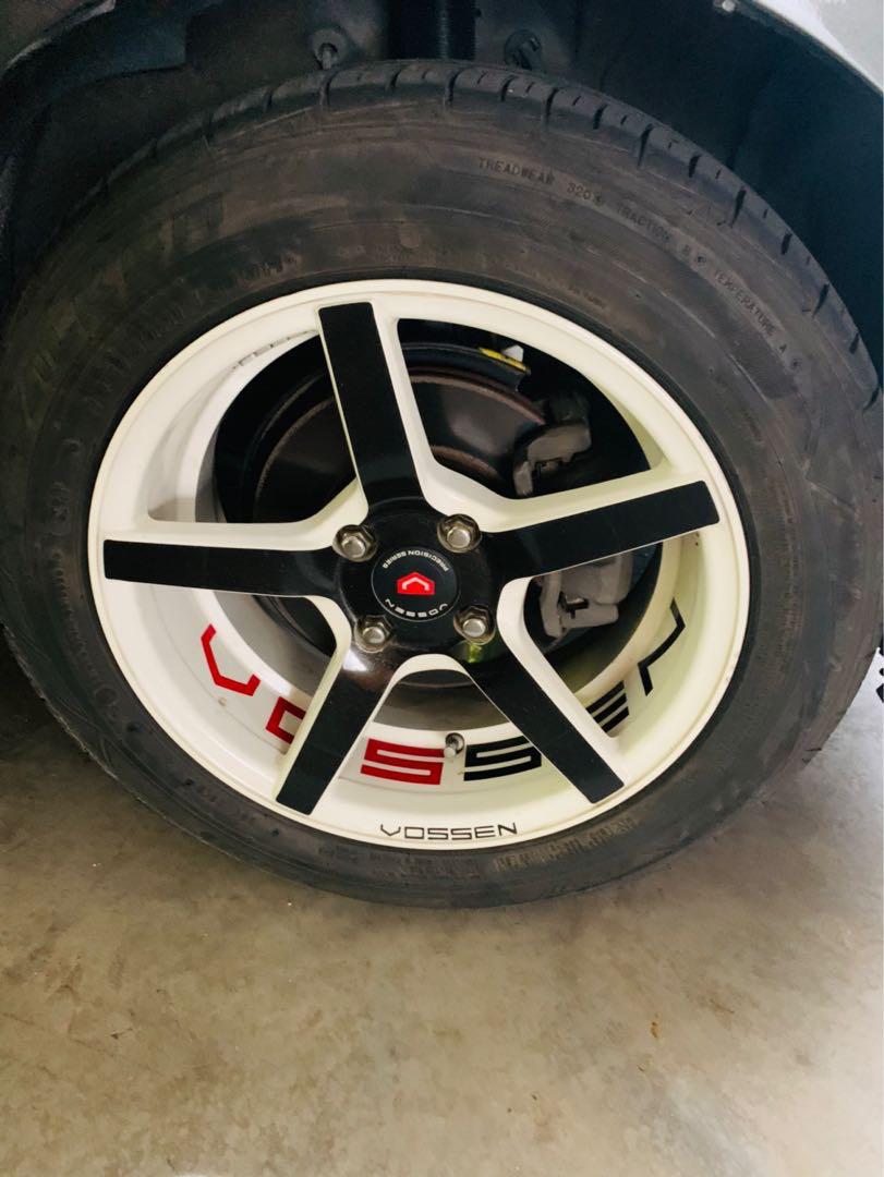Vossen rim 15 inch, Car Accessories, Tyres & Rims on Carousell