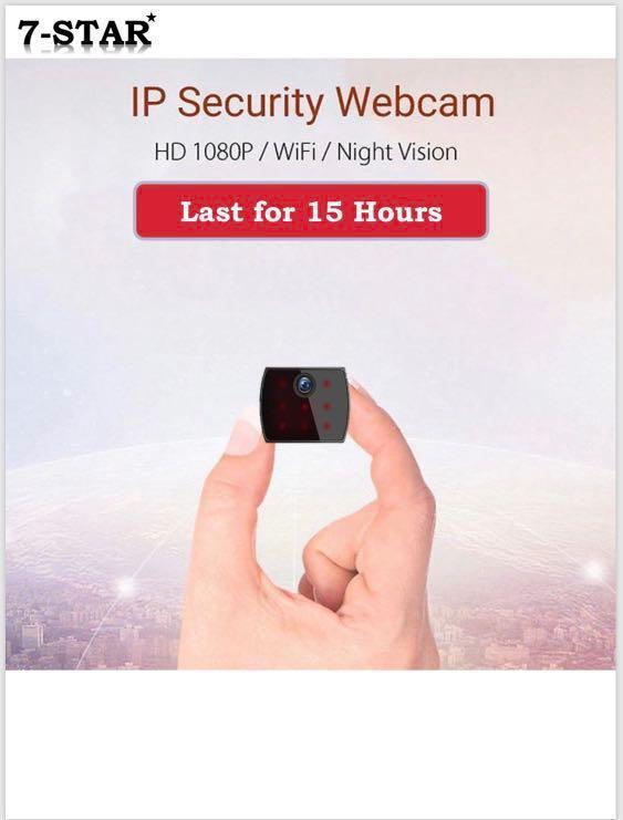 10HRS Battery Spy IP Camera [Features:Full-HD 1080P, 150 Degree Wide ...